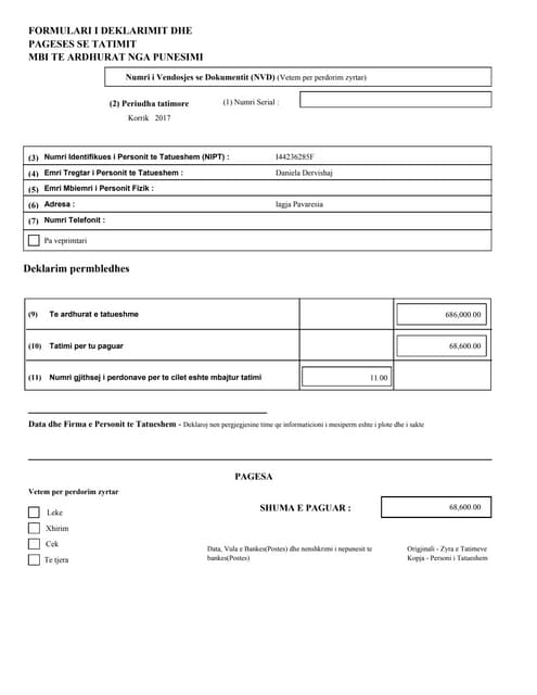 Formular i sigurimeve shoqerore, shendetesore (fdp) | PDF