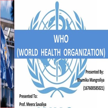 World health organization | PPT