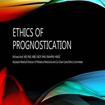 Ethics of Prognostication | PPTX