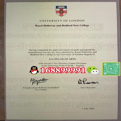 Royal Holloway University of London degree offer diploma Transcript | PDF