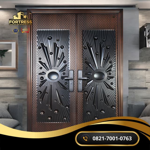 WA 0821 7001 0763 (FORTRESS) Pintu Besi Dua Daun Minimalis di Sukabumi WA 0821 7001 0763 ...