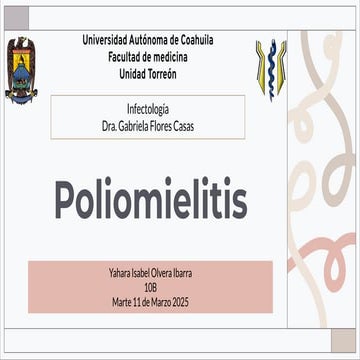 Poliomielitis | PPTX