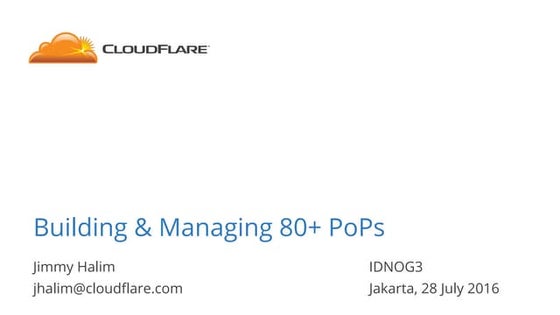 Cloudflare | PPTX | Cloud Computing | Internet