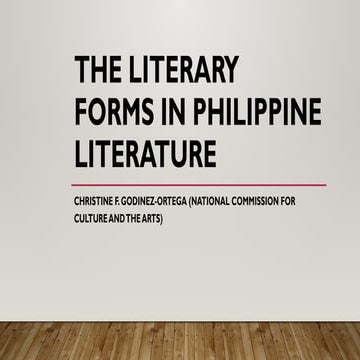 The Literary Forms in Philippine Literature.pptx