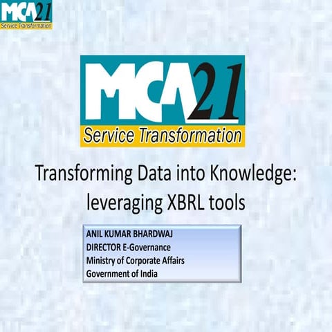 21. leveraging xbrl tools mr. a k bhardwaj | PDF