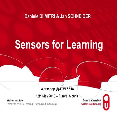 Sensors for Learning workshop | PPT