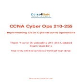 CCNA Cyber Ops 210-255 Expert Exam Dumps with Latest Questions And Answers