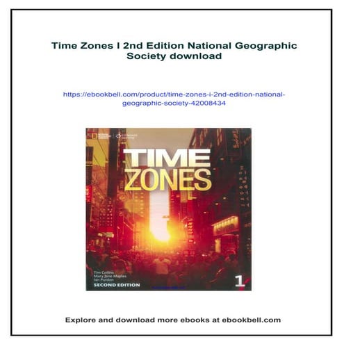 Time Zones I 2nd Edition National Geographic Society | PDF