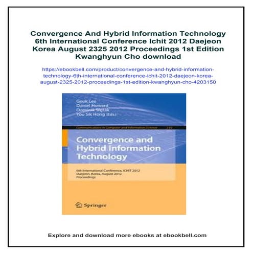 Convergence And Hybrid Information Technology 6th International ...