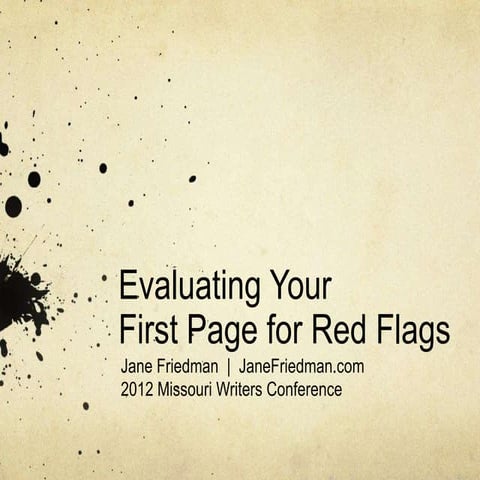 Evaluating Your First Page | PPT