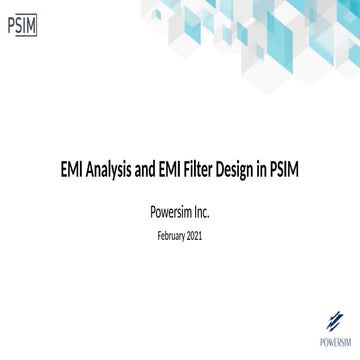 210225 Introduction to EMI Design Suite in PSIM (2021-2) - Webnar.pptx