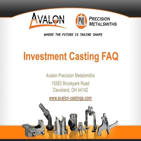 Overview of investment casting | PDF