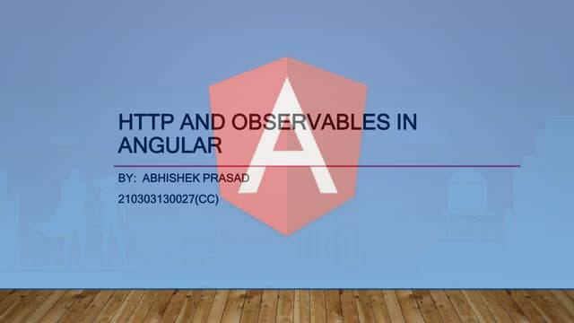 Http and observables in Angular .pptx Http and observables in Angular .pptx