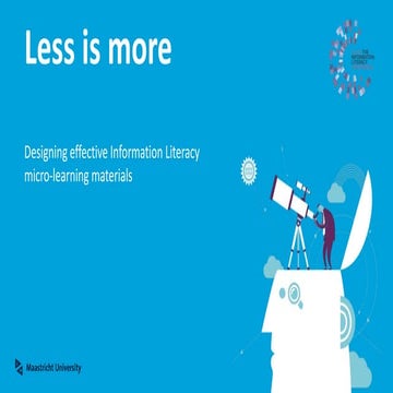 Schor, M. & van Luttikhuizen, G. Less is more - designing effective ...