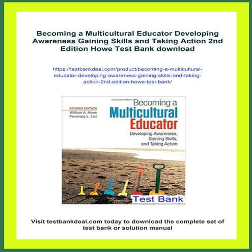 Becoming a Multicultural Educator Developing Awareness Gaining Skills and Taking Action 2nd ...