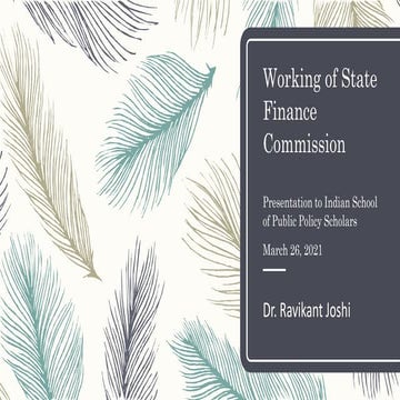Working of State Finance Commissions in India | PDF