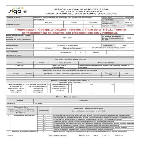 Tramitar documentos de acuerdo con procesos técnicos y | PDF