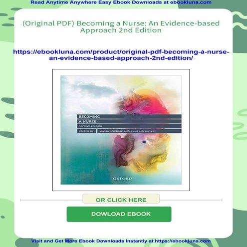 (Original PDF) Becoming a Nurse: An Evidence-based Approach 2nd Edition | PDF