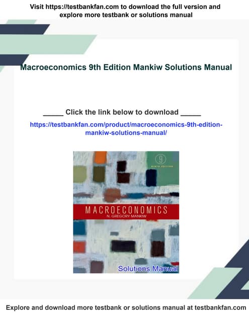 Macro economics, George Mankiw, 6- unemployment | PPT
