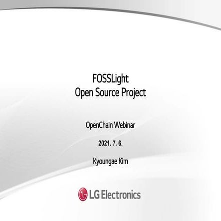 FOSSLight Open Source Project | PDF