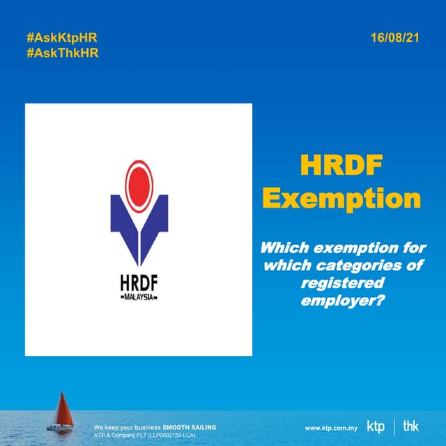 HRDF exemption 2021 | PPTX | Human Resources | Business