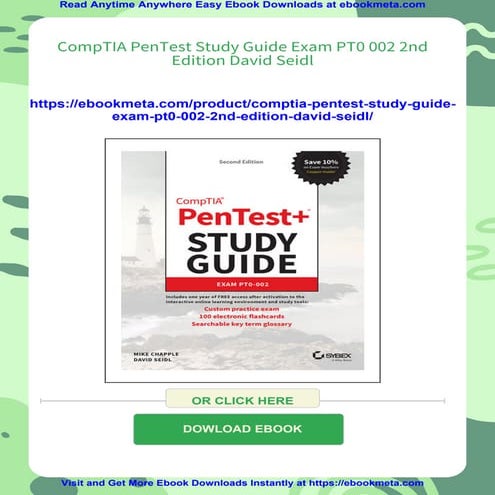 CompTIA PenTest Study Guide Exam PT0 002 2nd Edition David Seidl | PDF