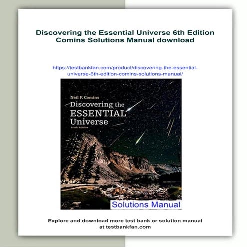 Discovering the Essential Universe 6th Edition Comins Solutions Manual ...