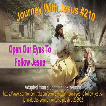 210 Open Our Eyes To Follow Jesus | PPT