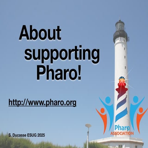 About supporting Pharo! (ESUG 2025, Gdansk) | PDF
