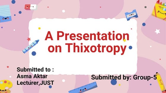 Thixotropy (1) (1) | PPTX