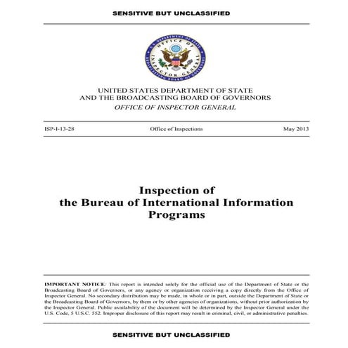A Social Media lesson contained in the U.S. Inspector General's ...