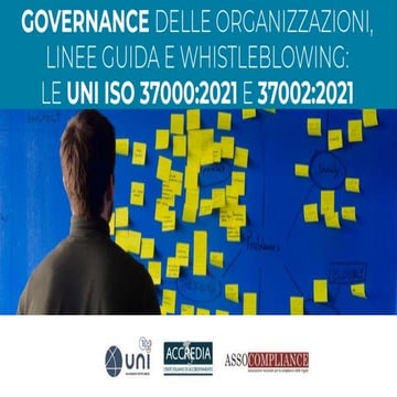 La UNI ISO 37000 “Governance of organizations Guidance" | PDF