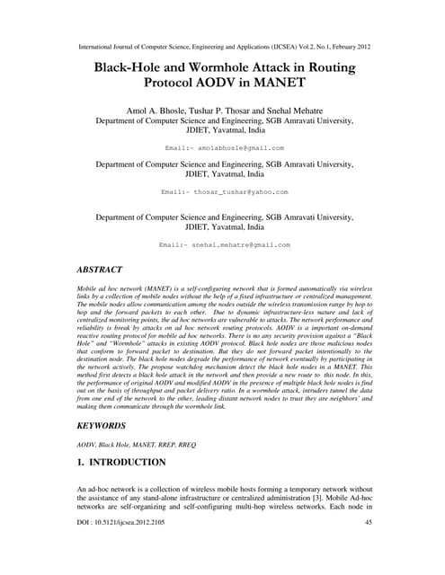 Secure Routing Adhoc Networks Pdf