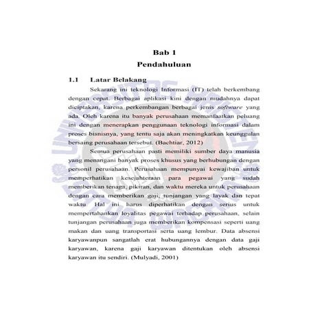 BAB 1 | PDF