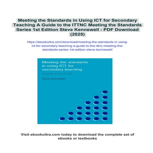Meeting the Standards in Using ICT for Secondary Teaching A Guide to ...