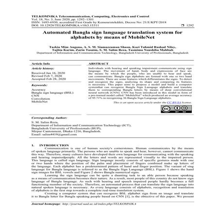VISION BASED HAND GESTURE RECOGNITION USING FOURIER DESCRIPTOR FOR ...