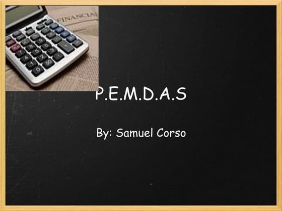 Bidmas | PPTX | Physics | Science