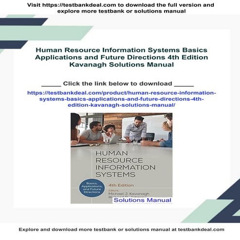 Human Resource Information Systems Basics Applications and Future ...