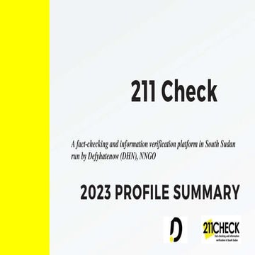 211 Check Profile August 2023 | PPT
