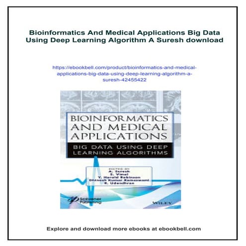 Bioinformatics And Medical Applications Big Data Using Deep Learning Algorithm A Suresh | PDF