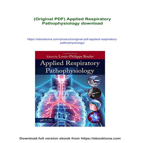 (Original PDF) Applied Respiratory Pathophysiology | PDF
