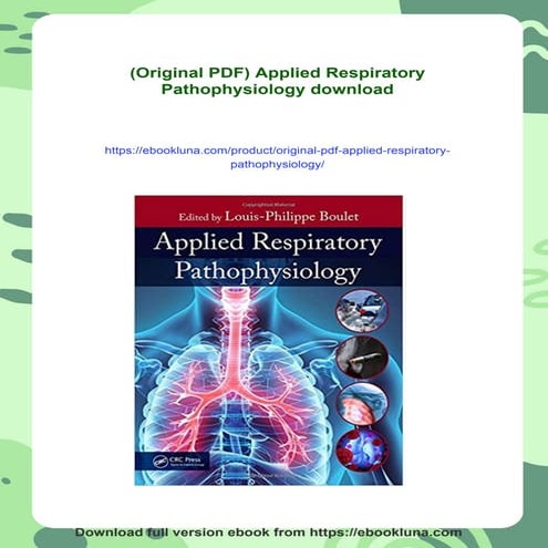 (Original PDF) Applied Respiratory Pathophysiology | PDF