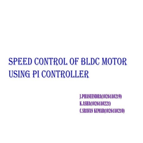212360991-BLDC-PPT.ppt for blcd motor ppt | PPT