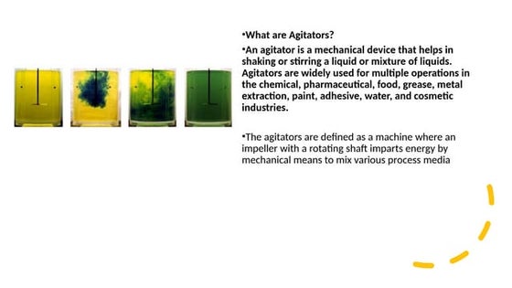 Types of agitators | PPTX | Physics | Science
