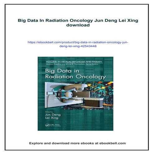 Big Data In Radiation Oncology Jun Deng Lei Xing | PDF