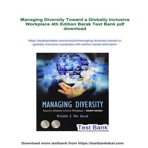 Managing Diversity Toward a Globally Inclusive Workplace 4th Edition ...
