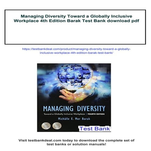 Managing Diversity Toward a Globally Inclusive Workplace 4th Edition ...