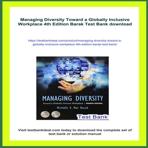 Managing Diversity Toward a Globally Inclusive Workplace 4th Edition ...