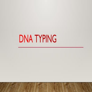 212 ALL Every Detaileds History of DNA Typing in forensic profiling ...