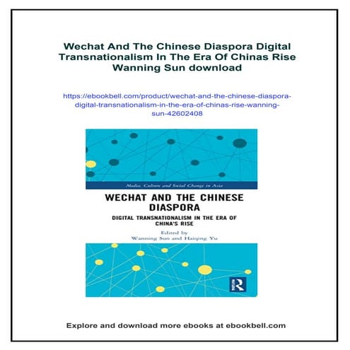 Wechat And The Chinese Diaspora Digital Transnationalism In The Era Of ...